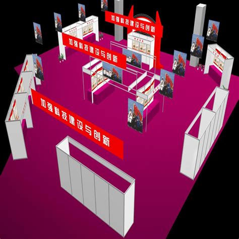 八棱柱展板 八棱柱 八棱柱展架 特装展位 标摊展板 铝展柜 佛山市冠禾五金制品有限公司