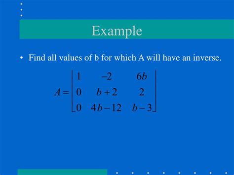 PPT Determinants Mtx Inverses PowerPoint Presentation Free Download ID