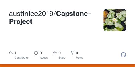 Github Austinlee Capstone Project