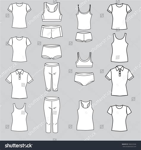 Vector Illustration Set Womens Underwear On Stock Vector Royalty Free