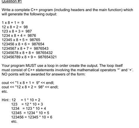Solved Question 1 Write A Complete C Program Including