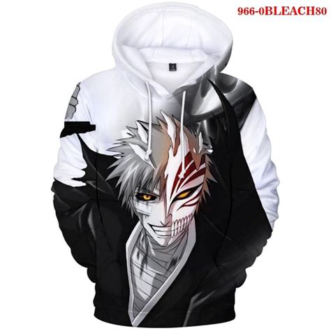 Bleach Hoodies Bleach Japan Manga Printed 3d Pullover Hoodie Bleach