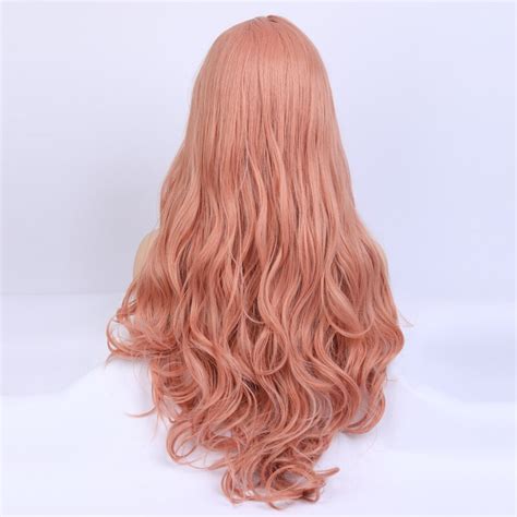 Dlm Pink Synthetic Lace Front Wig For Black Women Vicedeal