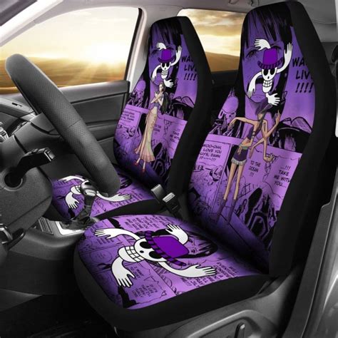 One Piece Nico Robin Manga Style Car Seat Covers