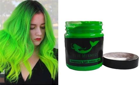 Bluemermaid Best Green Hair Wax Color Temporary Hair Dye Wax Natural