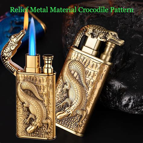 Encendedor De Antorcha Encendedor Mágico De Cocodrilo De Doble Llama