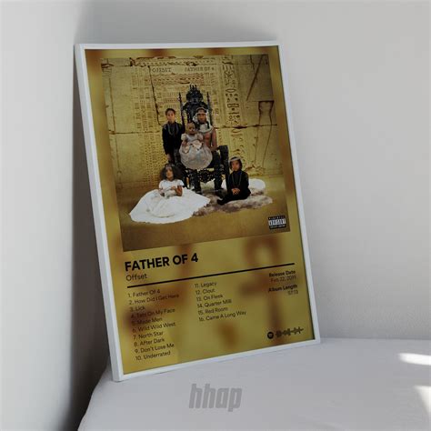 Offset Father Of 4 Album Cover Poster Sold By Chris Phillips Sku 41248745 25 Off Printerval