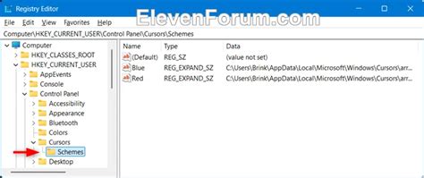 Delete Saved Custom Mouse Pointer Scheme In Windows Windows Forum