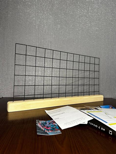 Black Wire Memo Board Modern Table Grid Decor For Office Organization Creative Photo Hanger
