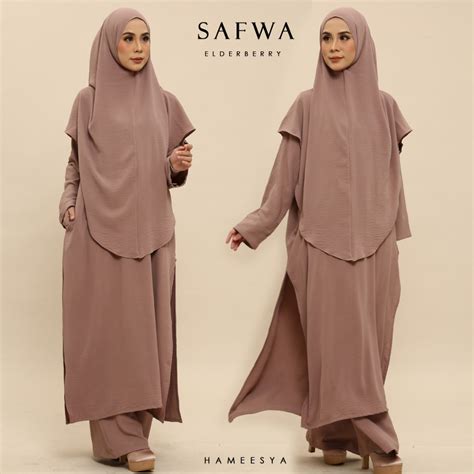 Jubah Seluar Safwa Suit Jubah Ironless Jubah Umrah Jubah Baggy Blouse