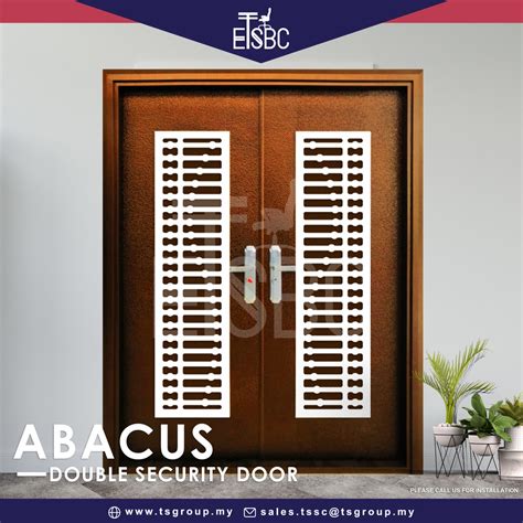 Etsbc Lowest Price Abacus Security Door Double Door With 10 Locks