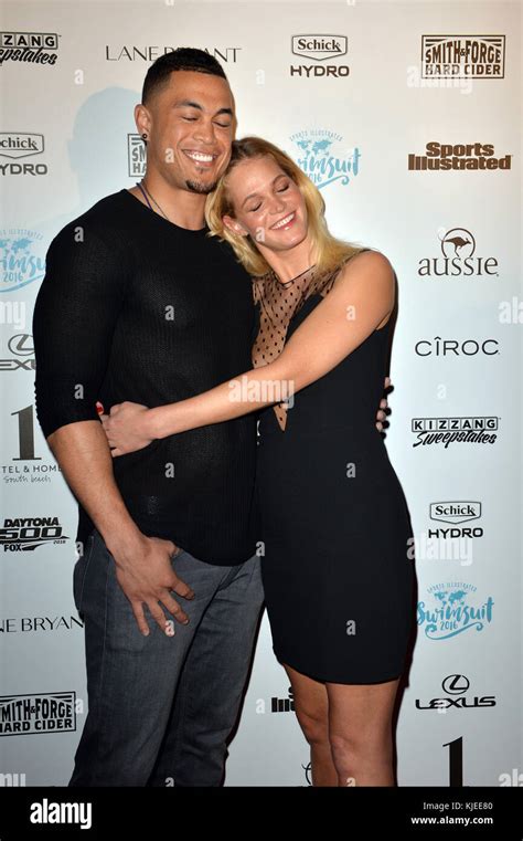 MIAMI BEACH FL FEBRUARY 17 Giancarlo Stanton Erin Heatherton