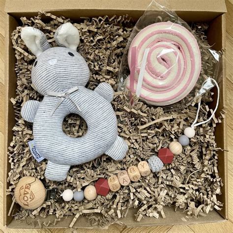 Kraamcadeau Rammelaar Speenkoord Kind Cadeau Cadeau Babyshower
