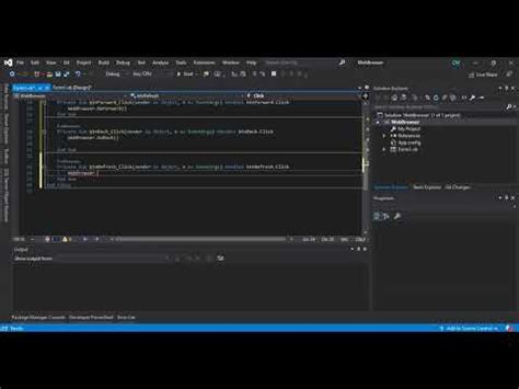 Creating A Web Browser In VB NET Tutorial Demo YouTube