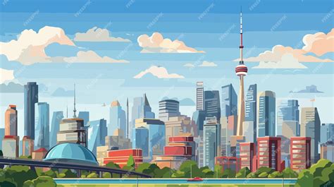 Urban Design Over Cityscape Background Vector Illustration Premium Ai