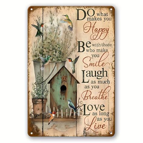 Vintage Wall Decor Funny Metal Sign Love Cat Tin Sign Temu