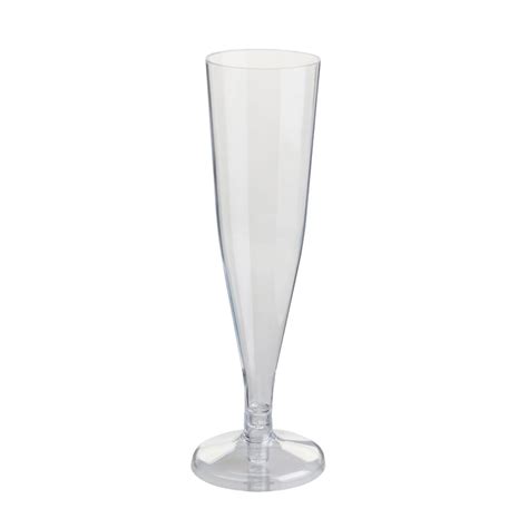 Flute Champagne Recyclable And Reusable Plastic Pp Two Piece