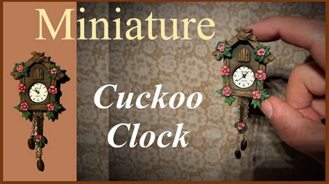 Diy Miniature Cuckoo Clock Dollhouse Furniture Youtube