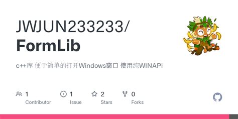 Github Jwjun Formlib C Windows Winapi