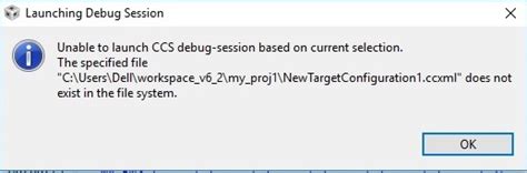 CCS TMS320C6657 Launching Debug Session Error Code Composer Studio