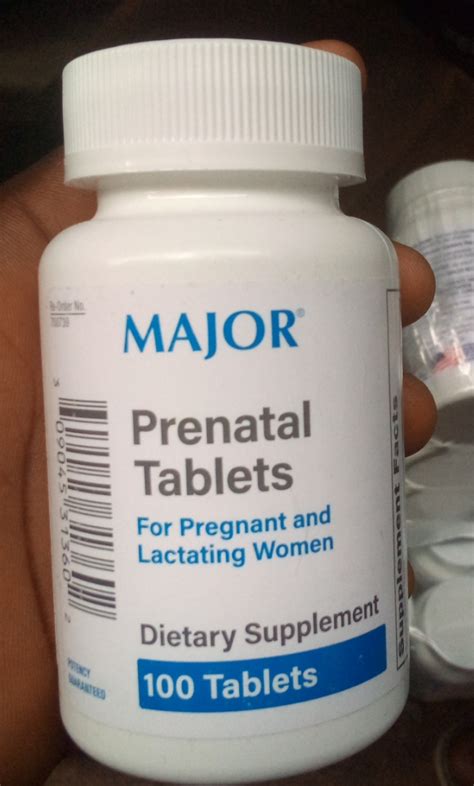 Major Prenatal Vitamins 100 Tablets Cventures