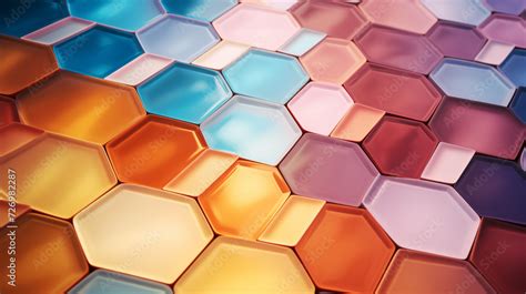 Foto De 현대적 감각의 색채 기하학 타일 패턴 Do Stock Adobe Stock