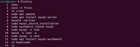 Linux History Command