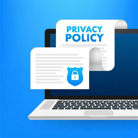 Privacy Policy Data Protection Cyber Security Vector Stock