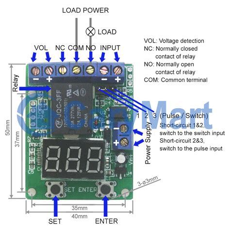 Multi Functional Voltage Detection Relay Controller With Time Timing Delay Function