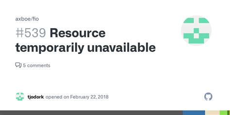 Resource Temporarily Unavailable Issue 539 Axboe Fio GitHub