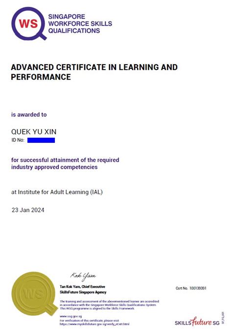 Yu Xin Quek On Linkedin Im Happy To Share That Ive Obtained A New Certification Advanced…