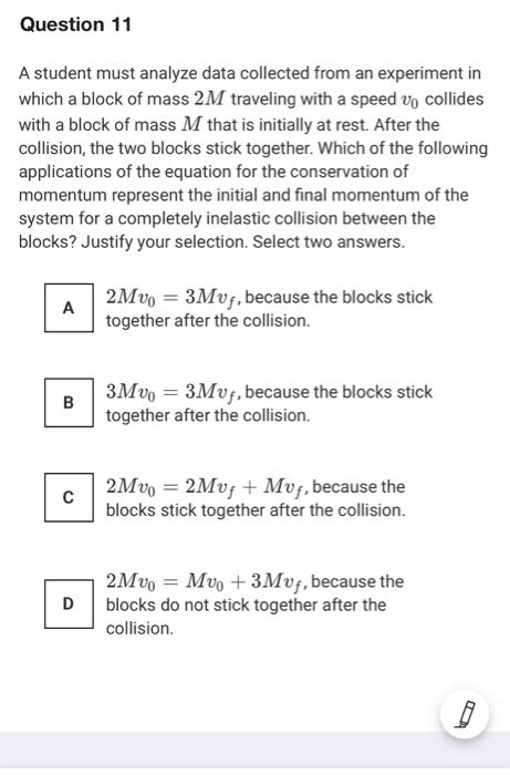 Solved Question 11 A Student Must Analyze Data Collected