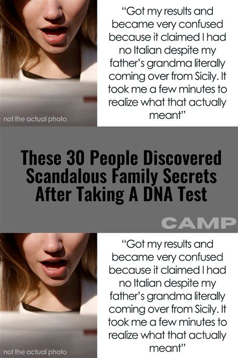 These People Discovered Scandalous Family Secrets After Taking A Dna Test Artofit