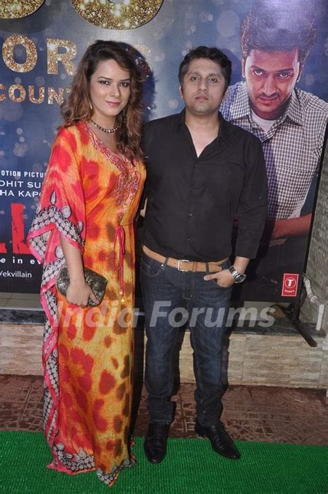 Udita Goswami Along With Mohit Suri At The Success Bash Of Ek Villain