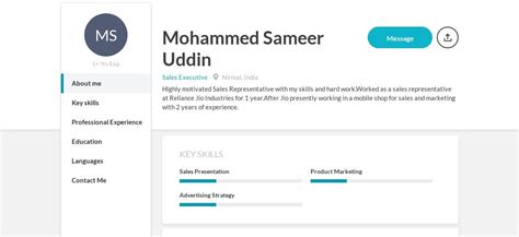 Mohammed Sameer Uddin Online Resume Craftmycv
