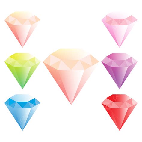 컬러 다이아몬드 Png 일러스트 Psd 및 클립 아트에 대한 무료 다운로드 Pngtree