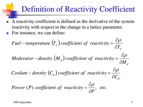 Ppt Reactivity Coefficients Powerpoint Presentation Free Download Id404039