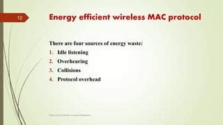 Low Power MAC For Wireless Sensor Network PPT