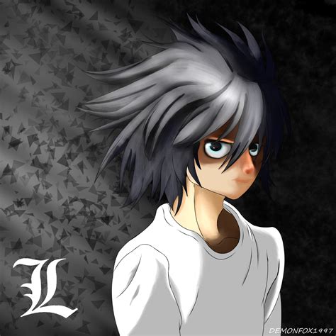 L From Death Note Fan Art By Demonfox1997 On Deviantart