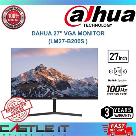 Dahua 27 Lm27 B200s 100hz 5ms Vga Hd Mi Built In Speaker Full Hd Frameless Gaming Monitor