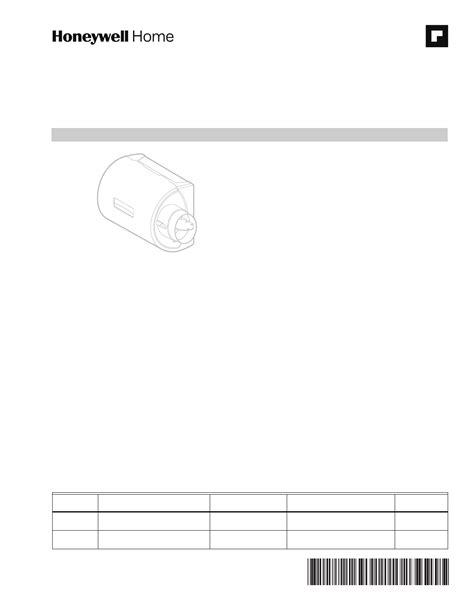 User Manual Honeywell HE105A1000 English 20 Pages