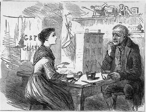 Bertha The Blind Girl May Fielding And Caleb Plummer An Illustration By F O C Darley