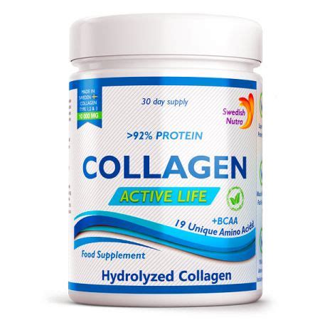 Colagen Hidrolizat Pulbere Tip 1 2 Si 3 Active Life Cu 10 Farmacia
