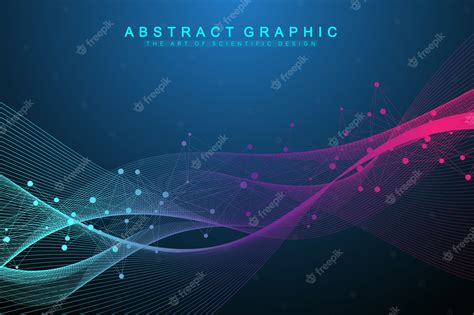 Premium Vector Abstract Molecule Background
