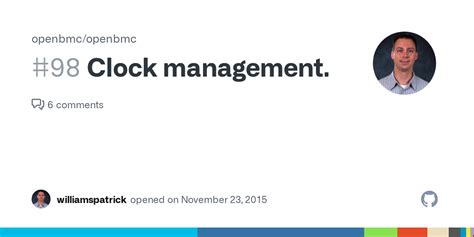 Clock Management · Issue 98 · Openbmc Openbmc · Github