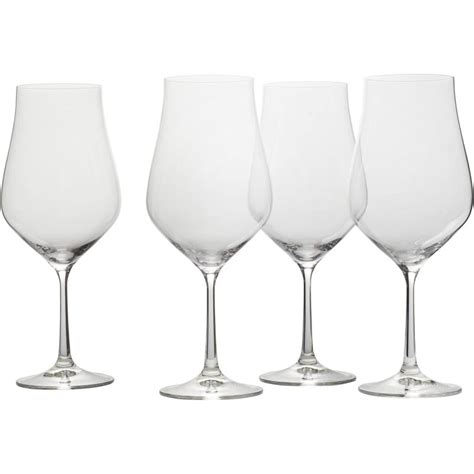 Mikasa Grace Set Of 4 Champagne Flutes 8 Ounce Clearbordeaux Mikasa