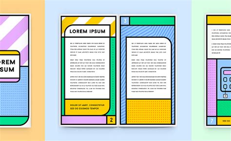 최신 유행 새로운 지방 라인 스타일 기하학적 디자인의 시각적 정체성의 집합은 가상의 이름과 텍스트와 신선한 오래 된 학교 색상과 복고 스타일 0명에 대한 스톡 벡터 아트 및