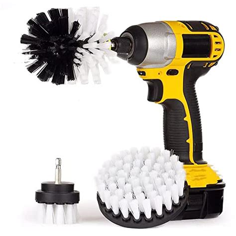 3 Brush Set Car Detailing Drill Brush Set Wheel Cleaning Drill Brush