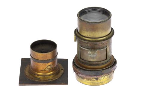 Lot 342 Two Early Brass Lenses