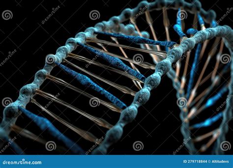 Dna Double Helix With Complementary Base Pairs Forming Unique And Essential Structure Stock